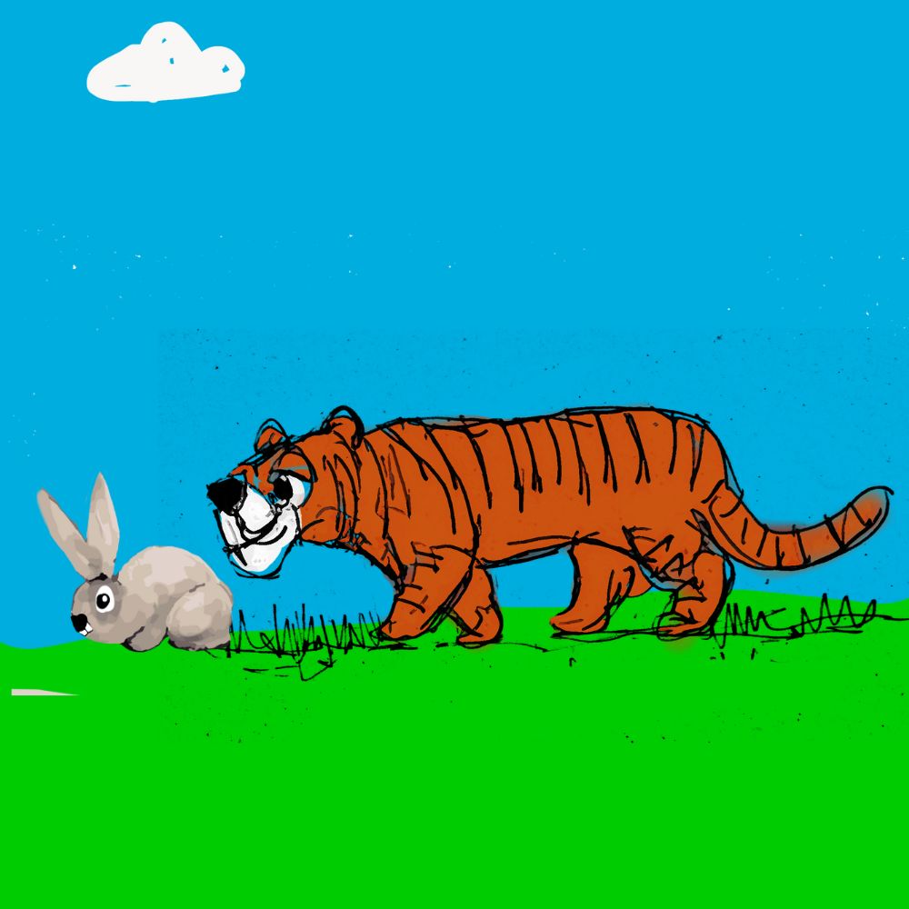 The Special Rabbit And The Tiger
